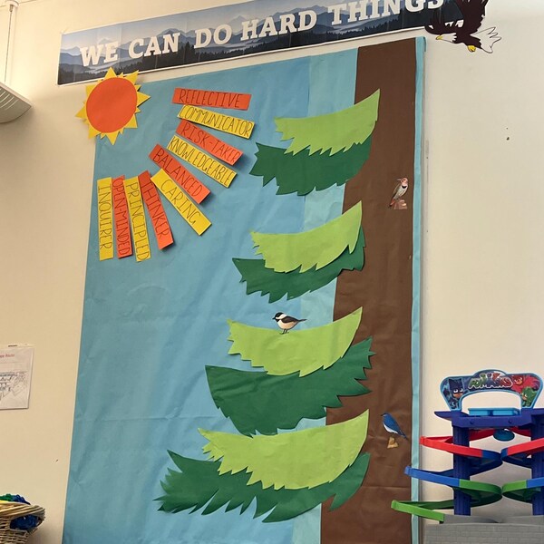 Mountain Theme Classroom Banner Motivational Classroom Display Class ...