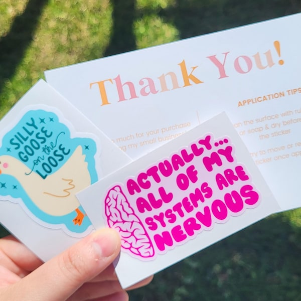 All of My Systems Are Nervous Sticker / Mental Health Sticker ...