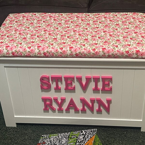 Girls Personalised Toy Box - Etsy