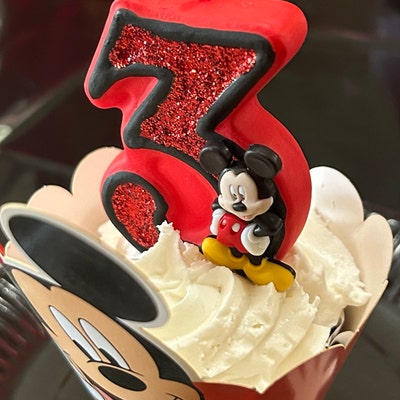 Mickey Mouse Birthday Candle - Etsy