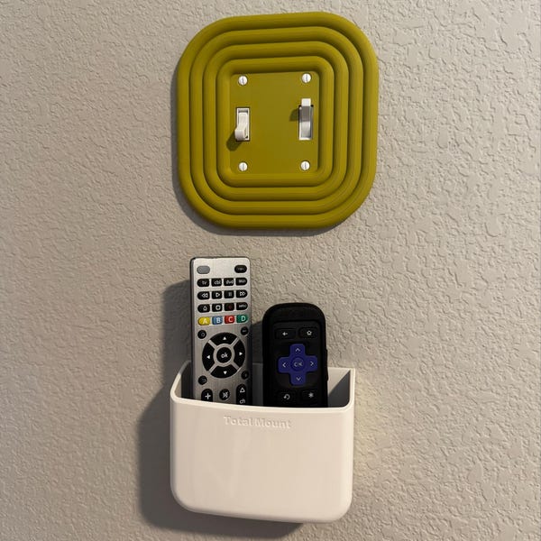 Minimalist 3D Printed Combination Decorator Style and Toggle Style ...