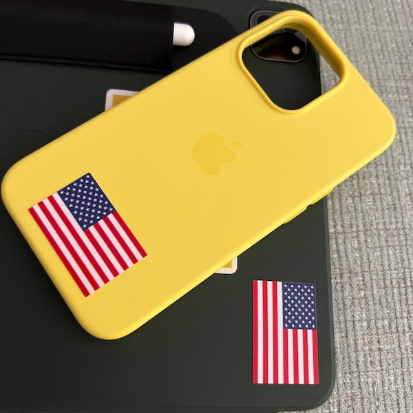 6 Mini American Flag Stickers USA Vinyl Die Cut License Plate Car ...