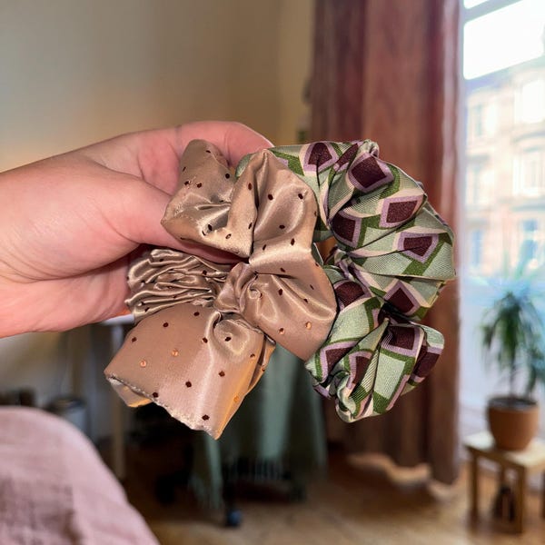 Emerald Green Satin Scrunchie | Faux Silk | Soft & Luxurious | That Scrunchie Brand - Etsy