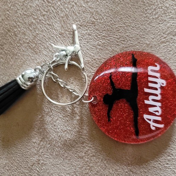 Personalized Gymnastics Keychain | Custom Gymnast Name Bulk Gift ...