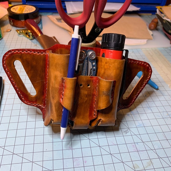 PDF & DXF Leather EDC Puch Belt Case Pattern - Hip Bag Pattern ...