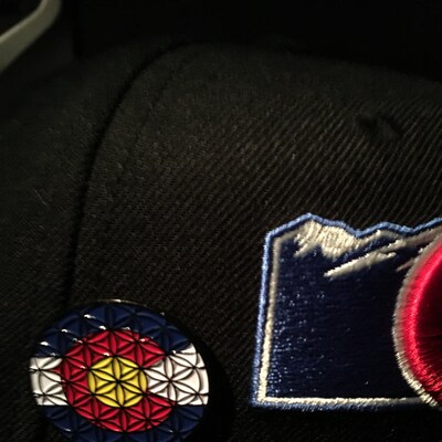 Colorado Flag Flower of Life Pin 1.25 Inch Diamter Die - Etsy