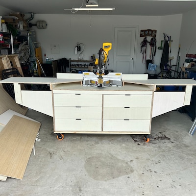 Miter Saw Station Build Plans Woodworking Plans, Miter Saw Workbench ...