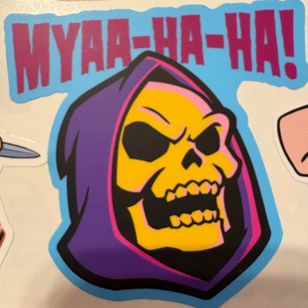 Skeletor Laughing Vinyl Sticker – Masters of the Universe Die Cut Decal ...