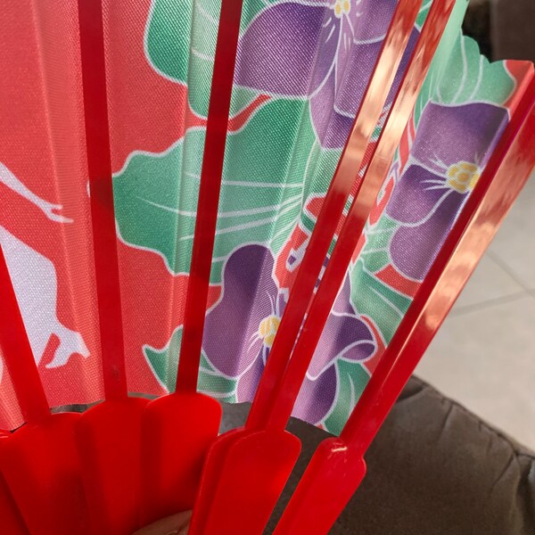 Delta Sigma Theta Fan, African Violets, Hand Folding Fan - Etsy