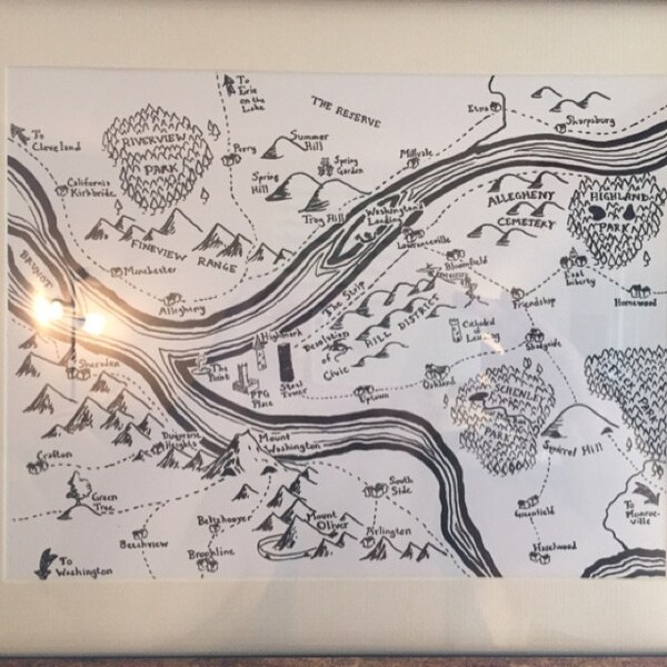 Fantasy Map of Portland - Etsy
