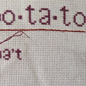 Potato Samwise quote Cross Stitch PATTERN instant download | Etsy