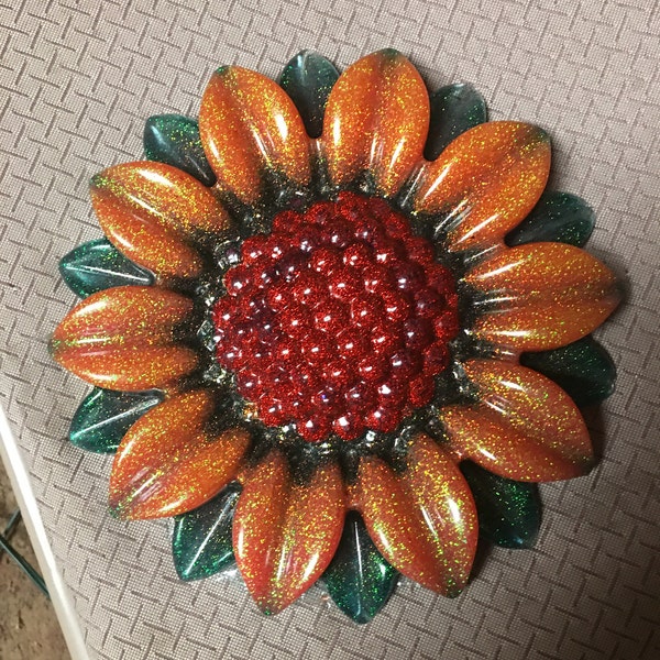 Large Sunflower Silicone Mold: Shiny Resin Mould, DIY Craft (25 Cm) - Etsy