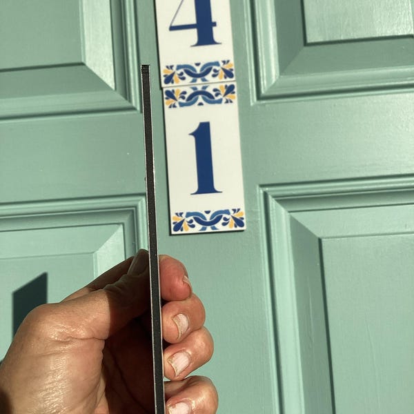 Custom Spanish Style House Number, Address Aluminum Tiles Sign Cottage ...
