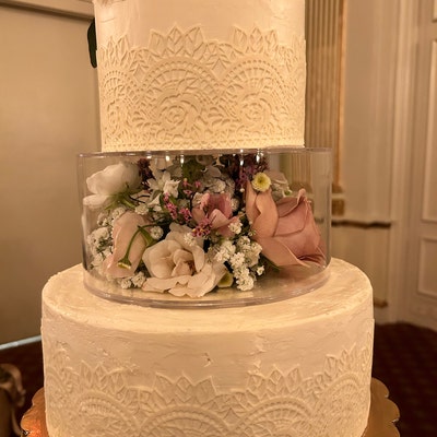 10 Round Cake Separator Metallic Gold Cake Stand and - Etsy