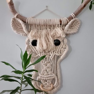 DIY Macrame Cow Macrame Tutorial Macrame Pattern Macrame - Etsy UK