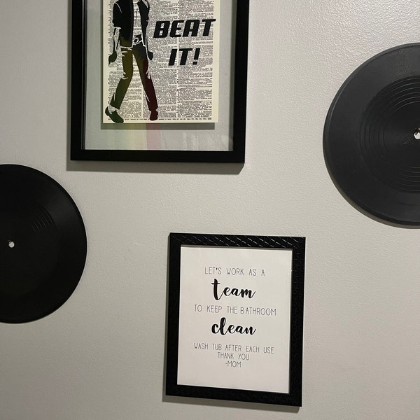 Lets Work as a Team to Keep This Place Clean, Office Art, Break Room ...