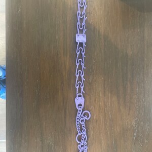 33in Chain Traffic Lead/leash Custom Powder Coated for Dogs, Biothane ...
