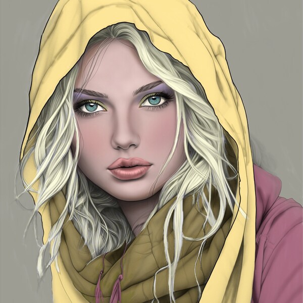 Deep Gaze - Premium Adult Coloring Pages - 3 Digital Printable Instant ...