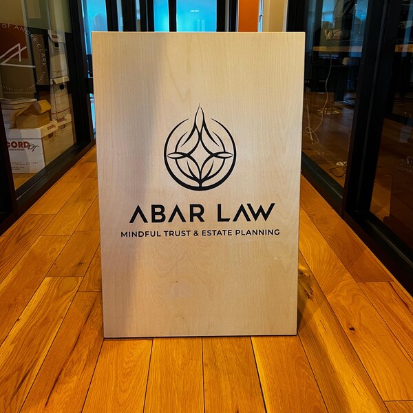 Custom Engraved Wood Acrylic A Frame Sign Sandwich Board Outdoor ...