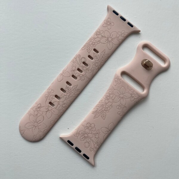 DIGITAL DOWNLOAD Cherry Blossom Pattern Watchband File, Svg, Watch Band ...