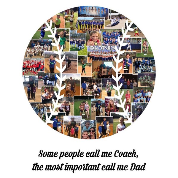 Baseball Photo Collage-baseball Player Photo Collage-personalized Gift ...