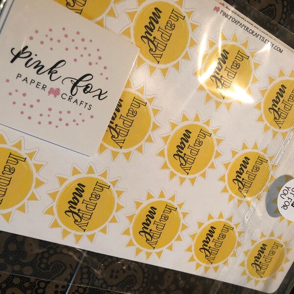 Sunshine Happy Mail Sticker, Shipping Sticker Mail Sticker, Sending ...