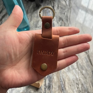 Man Accessory Leather Keychain With Photo, Personalized Gifts for Him ...