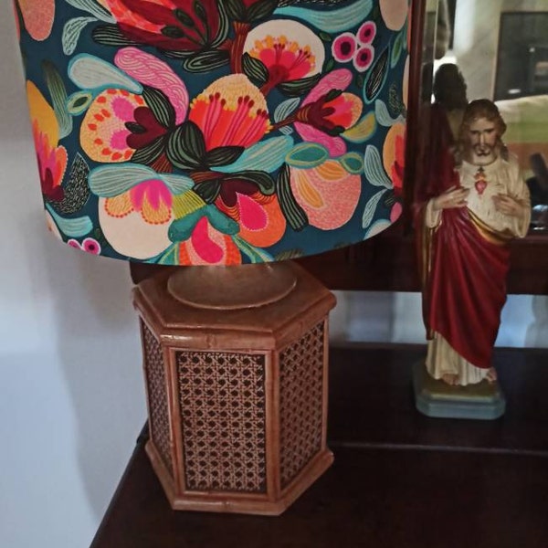 Midnight Bush Flora Lampshade, Blue Lampshade, Native Flowers Australia ...