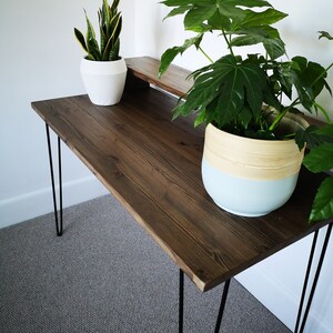 Computer Desk With Monitor Stand Rustic Reclaimed Handmade - Etsy UK