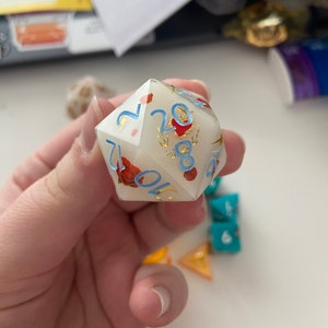 Victorian Rose Dice Set Rose Dice Floral Dice Handmade Resin Dice Set ...