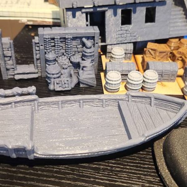 Dnd Terrain the Brig Ship - Dwarves, Elves and Demons | 28mm Miniature ...