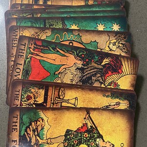 SAME DAY SHIPPING Tarot Card Deck Vintage Tarot Reading Deck for ...