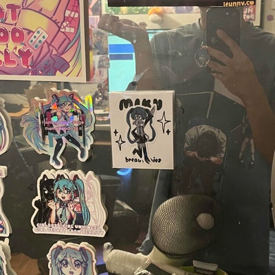 Hatsune Miku Emote Vinyl Sticker Pack this is IRL Not Digital - Etsy