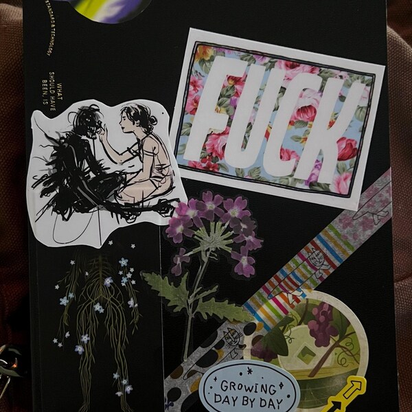 Vinyl Sticker - Fuck - Delicate Floral Obscene Sticka - Etsy