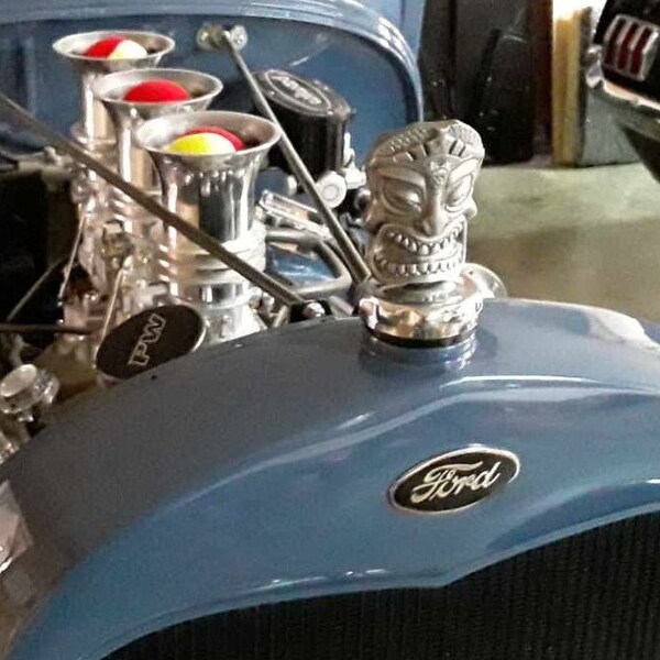 Black Devil on Tire, Rat Rod, Hot Rod Car Hood Ornament Mascot - Etsy