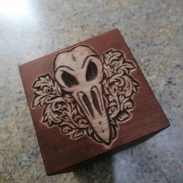Simple Tall Wood Urn, for Human Ashes, Wooden Memorial Box, Carved ...