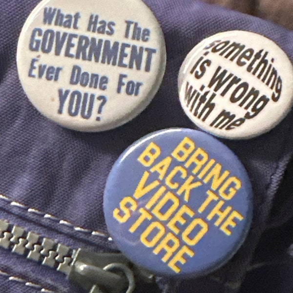 Video Rental Sticker Buttons Magnets & Bottle Openers. Set 01 - Etsy