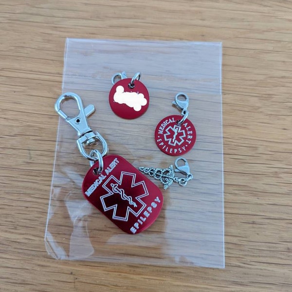Medical Alert Id Tag Custom Engraved Aluminum Round 20mm - Medical ...
