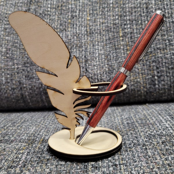 Feather Shape Pen Stand V3 Design for Laser Cut, Digital Files, Cdr ...