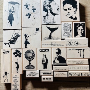 Library Return Card RUBBER STAMP Library Book Card Stamp - Etsy