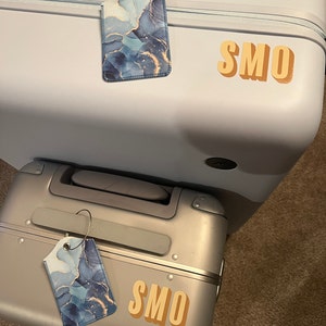 Shadow Double Layer Vinyl Monogram Decal Sticker Luggage - Etsy