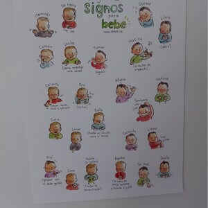 ES Baby Sign Language Poster SPANISH PRINTABLE Sign With - Etsy