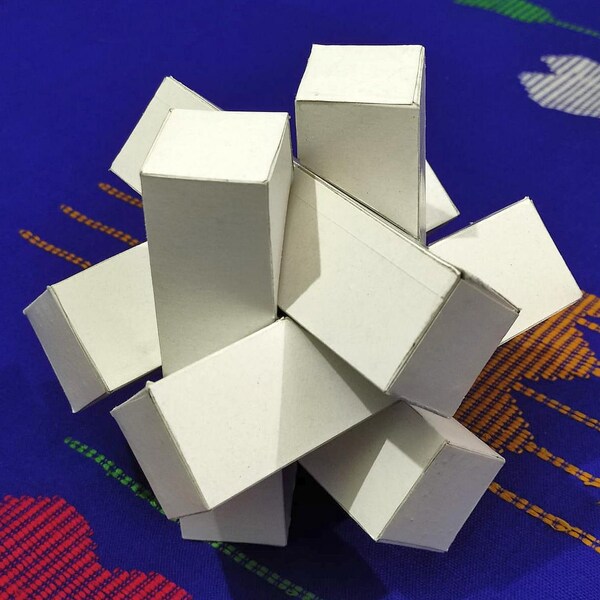Papercraft Knot "classic Slim" Interlocking Burr Puzzle Interactive ...
