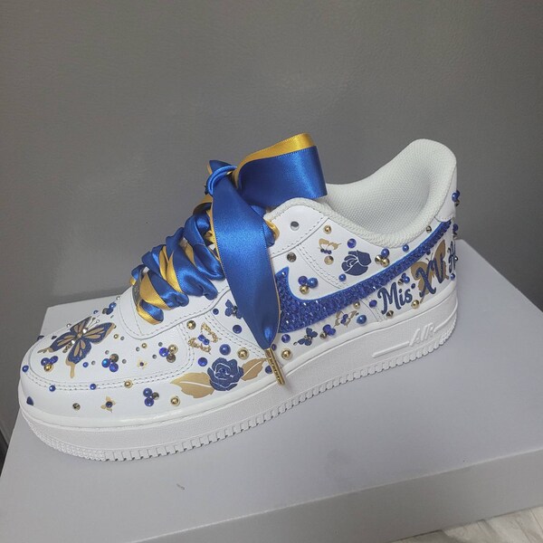 Custom Design Bedazzled AF1 for Quinceañera/ Mis XV Años/ Weddings ...