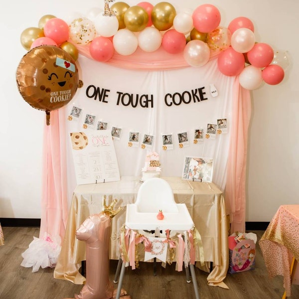 One Tough Cookie, One Tough Cookie Banner, One Tough Cookie Decorations ...