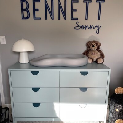 Custom Name Sign Round Baby Name Boy Nursery Sign Baby - Etsy