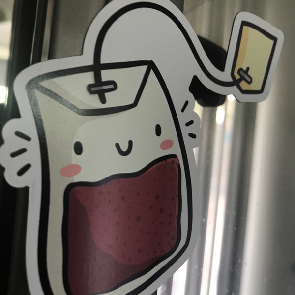 Teabag Magnet | Weatherproof Magnet | Tea Magnet | Tea Drinker Magnet ...