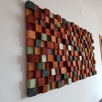 Tree Trunk Slices Wall Art, Tree Slab Wall Hanging, Natural Mosaic of ...