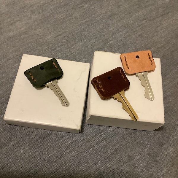 Leather Key Cap, Leather Key Toppers, Leather Key Cover, Leather Key ...