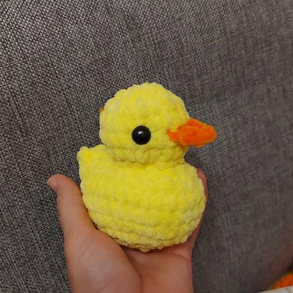 Rubber Ducky No Sew Crochet Pattern, Duck Crochet Pattern, No Sew ...